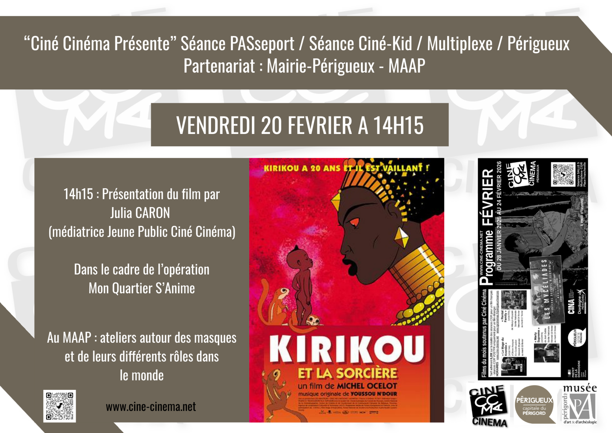 KIRIKOU ET LA SORCIERE – Ciné Cinéma